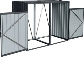 Přístřešek na 2 popelnice BestBerg BBTS-MK2  / 1,3 m² / 160 × 80 × 122 cm / antracit