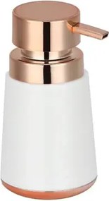 MSV LENA dávkovač mýdla bílý / měděný / plast / 280 ml