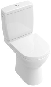 Villeroy & Boch O.novo - WC kombi mísa Compact, zadní odpad, DirectFlush, CeramicPlus, alpská bílá 5689R0R1
