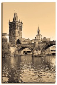 Obraz na plátně - Karlův most v Praze - obdélník 7259FA (90x60 cm  )