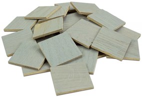 DUB ARKTICKÝ 50, jednotlivé kusy 50 x 50 mm (0,0025 m²) nebo samolepící panel 300 x 300 (0,09 m²) - dřevěná mozaika 3D 2 mm Broušený - olejovaný