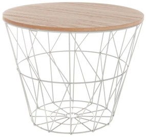 Drátěný odkládací stolek Kumi šedý