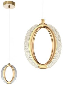 Toolight Závěsné LED osvětlení Crystal Modern A7 G114-1CP zlaté