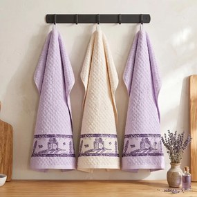Froté utěrky na nádobí Lavender set 3 ks