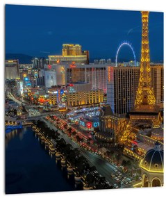 Obraz nočního Las Vegas (30x30 cm)