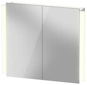 Duravit Ketho.2 - Zrcadlová skříňka s LED osvětlením, 70x80x16 cm, 2 dvířka K27136000001000