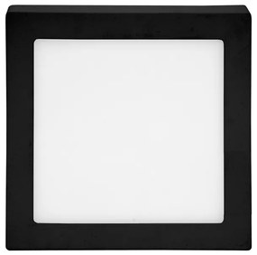 T-LED Černý přisazený LED panel hranatý 300x300mm 24W Barva světla: Studená bílá 102161