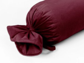 Biante Sametový polštář válec bonbon Velvet Premium SVP-010 Tmavě vínový 15x100 cm