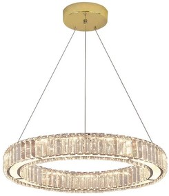 Toolight, LED závěsné svítidlo 24W 4000lm APP1079-CP, zlatá, OSW-08891