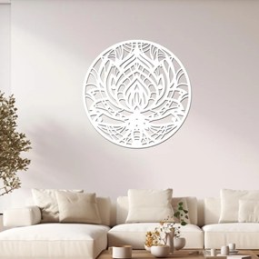 dřevo života Mandala ŽENSKÉ SÍLY Barevný vzor: Bílá, Rozměry Ø: 80