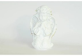 PROHOME - Anděl bílý klečící 23cm
