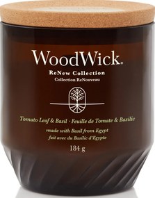 Svíčka ReNew WoodWick Tomato Leaf & Basil střední