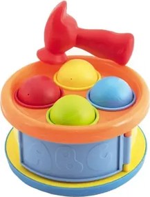 TEDDIES Zatloukačka a bubínek 2v1 / Hračka / Plast / 17 cm / od 12 měs
