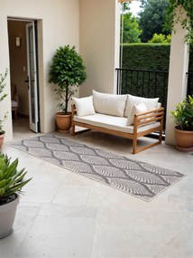 NORTHRUGS, Běhoun Duet Liora 106246 White/Gray - na ven i na doma, 80x250, šedá, chodba / předsíň