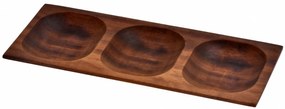 Miska lava metal lava wood - servírovací miska 15x35 cm