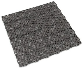 Plastová děrov. dlažba Linea Marte 56,3 x 56,3 x 1,3 cm, hnědá