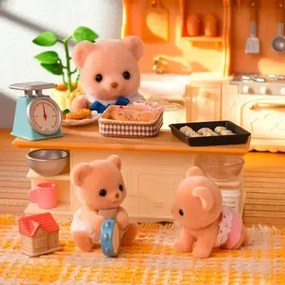 SYLVANIAN FAMILIES Dvojčata sušenkoví medvídci / Herní set s motorkou