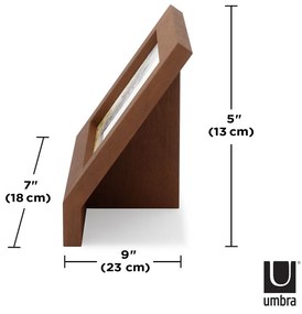 Fotorámeček 10x15 cm Umbra PODIUM - ořechový