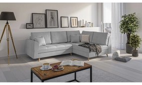 Šedá rohová pohovka (pravý roh) Ariella – Ropez
