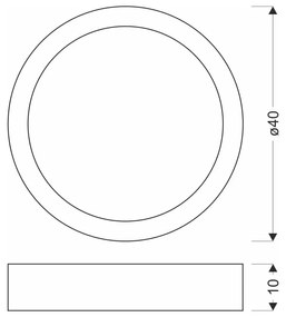 Bílé/v přírodní barvě LED stropní svítidlo ø 40 cm Lazio – Candellux Lighting