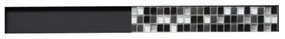 Odtokový žlab 2v1 nízký MEXEN FLAT BLACK 80 cm - vzor G13