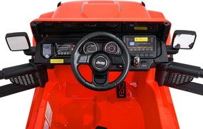 Elektrické autíčko Jeep Wrangler Rubicon LIFT oranžové