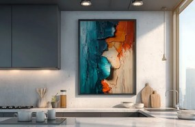 Barevný střet - obraz - Moderní abstrakce plná kontrastů 39 - A4 – 210 × 297 mm - 149 Kč