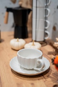 Porcelánový šálek s podšálkem ROMY, Ø 6 cm
