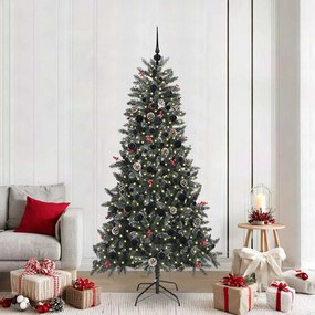 Umělý vánoční stromeček Zelená 210 cm PVC, plast a ocel 3395893