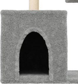 vidaXL Škrabadlo pro kočky se sisalovými sloupky 86 cm [172101] Barva: Tmavě šedá