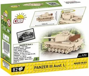 COBI 3090 II WW Panzer III Ausf L / 82 kostek / 1:72 / od 6 let