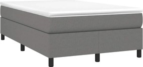 Box spring postel s matrací tmavě šedá 120x200 cm textil 3144408