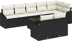 Set pohovek 9 ks Černá polyratan 3346777