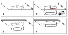 LED Stropní svítidlo LED/18W/230V 4200K pr. 21 cm bílá
