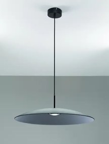 LED černo-kouřový designový lustr Polifemo