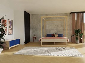 Benlemi Dvoulůžková postel BALDEE Zvolte barvu: Tmavě šedá, Zvolte rozměr: 180 x 200 cm