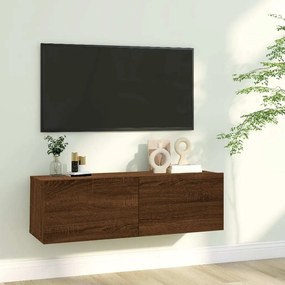 vidaXL TV stolek 100 x 30 x 30 cm dřevotříska [801484] Barva: hnědý dub