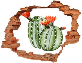 Wallmuralia Nálepka díra na zeď Kaktusy 90x70 cm