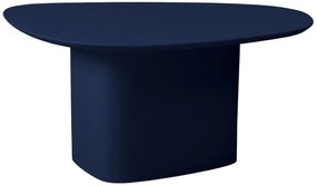 Námořnicky modrý lakovaný konferenční stolek RAGABA CELLS 90 x 55 cm