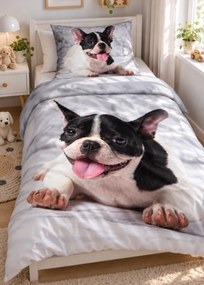 3d povlečení s francouzským buldočkem - Bulldog Bulldog 140x200 cm