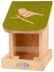 Krmítko pro ptáky z masivní borovice Esschert Design Diapozitiv, délka 17 cm