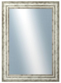 DANTIK - Zarámované zrcadlo - rozměr s rámem cca 50x70 cm z lišty TRITON široký stříbrný (2950)