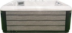 Relax na MAX Venkovní vířivka MaxSpa pro 5 osob, 79 trysek, 230 × 230 cm Barva: mramorově-bílá, Barva bočnice: šedá