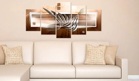 Obraz na plátně Bimago - Silver waves 100x50 cm