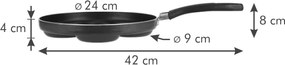 TESCOMA pánev 4 oka PRESTO ø 24 cm