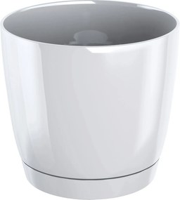 PRO Květináč COUBI ROUND P s miskou bílý 24cm
