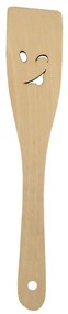 AMADEA Dřevěná obracečka s úsměvem, masivní dřevo, délka 28 cm