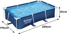 Bazén s rámem BESTWAY 56403