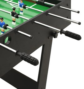 Skládací stolní fotbal 121 x 61 x 80 cm černý,  91938