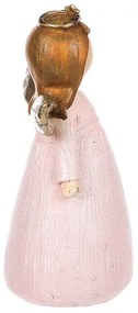 Anděl z polyresinu, růžovo-zlatá kombinace ZD1132-PINK